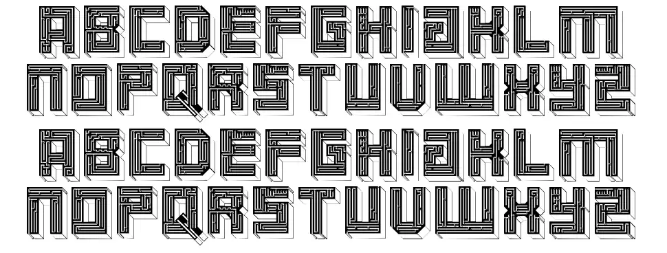 Maze font by Daniel Ryves | FontRiver