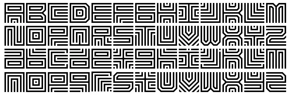 Maze Line font by PutraCetol Studio | FontRiver