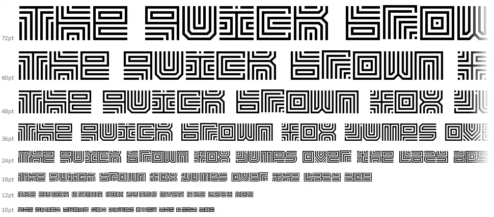 Maze Line font by PutraCetol Studio | FontRiver