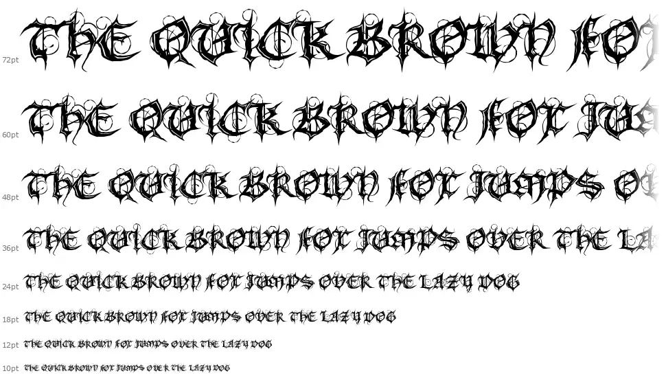 MB Gothic Spell font by Irina ModBlackmoon | FontRiver