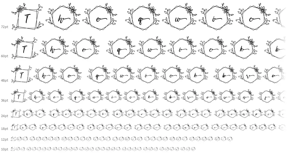 Melati Monogram font by Attype Studio | FontRiver