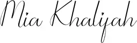 Mia Khalifah font by Erik Studio | FontRiver