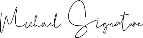 Michael Signature font by Stefani Letter | FontRiver