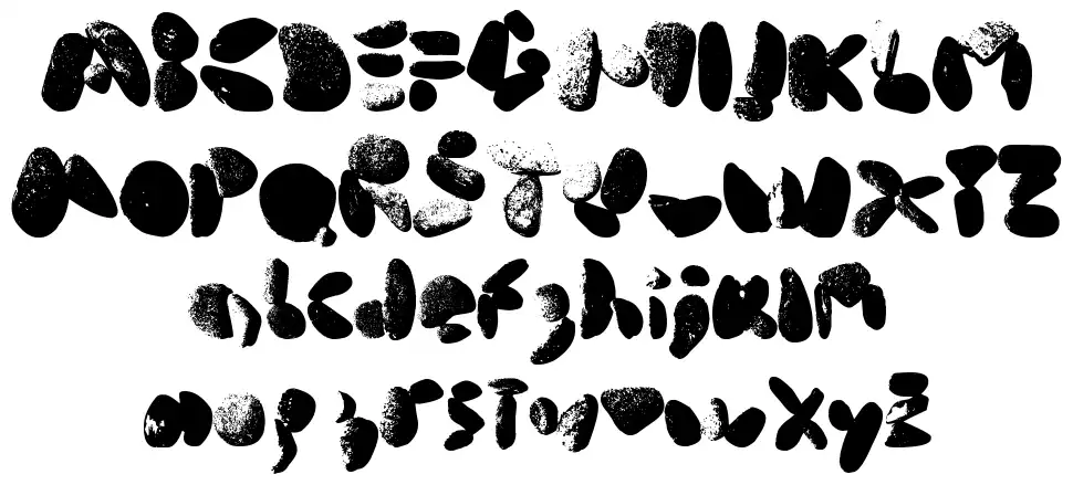 Middle Cove Beach Rocks font by Elling Lien | FontRiver