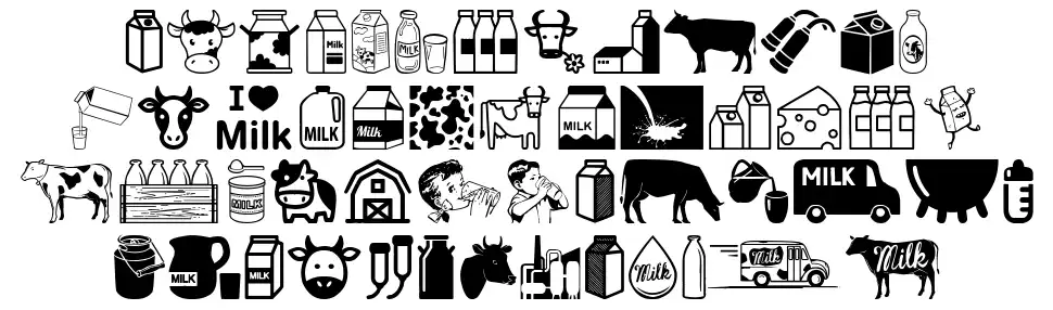 Milk font by Woodcutter | FontRiver