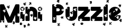 Mini Puzzle font by Noah Type | FontRiver