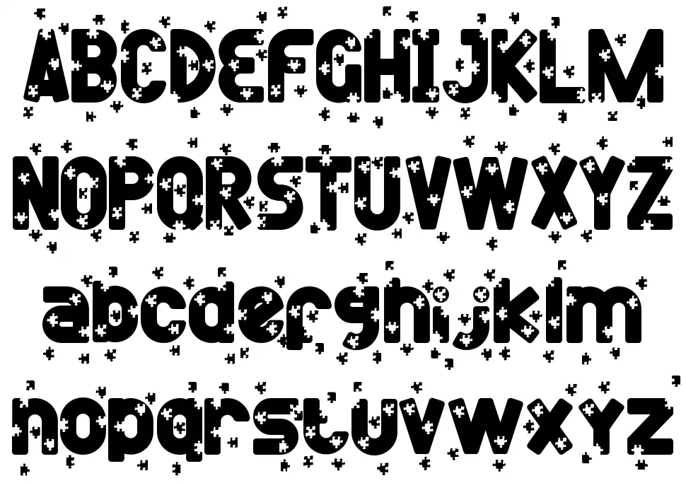 Mini Puzzle font by Noah Type | FontRiver