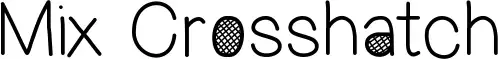 Mix Crosshatch font by Mikko Sumulong | FontRiver