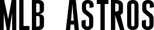 MLB Astros font by Eriq Jaffe | FontRiver
