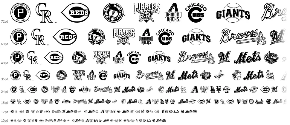 MLB NL font by Ding Bang | FontRiver