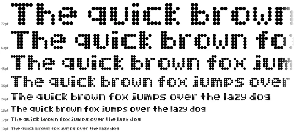 Mobitec 6x6 Schriftart zum kostenlosen Download