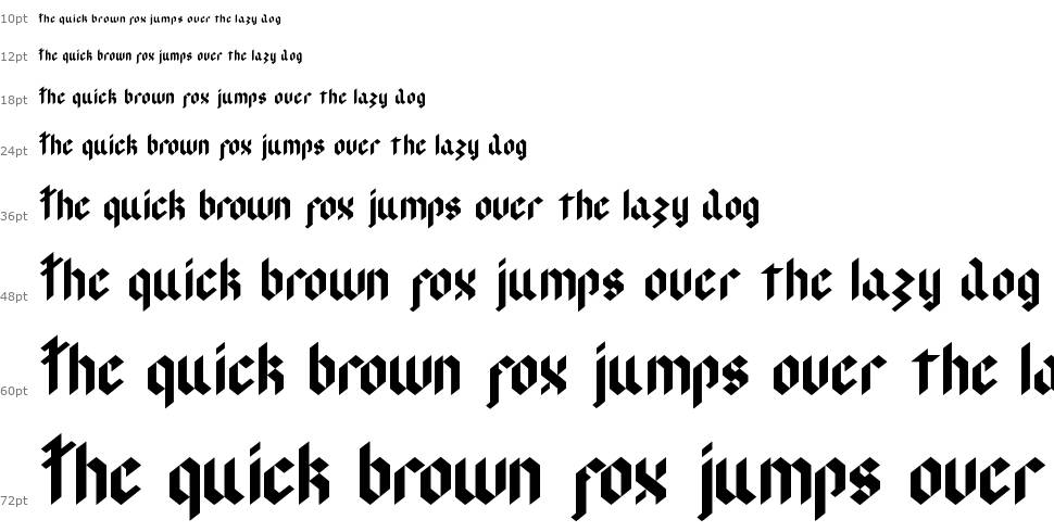 Modern Goth font by Agustín Senatore | FontRiver