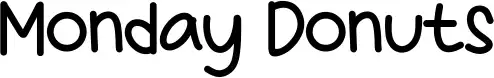 Monday Donuts font by Khurasan | FontRiver