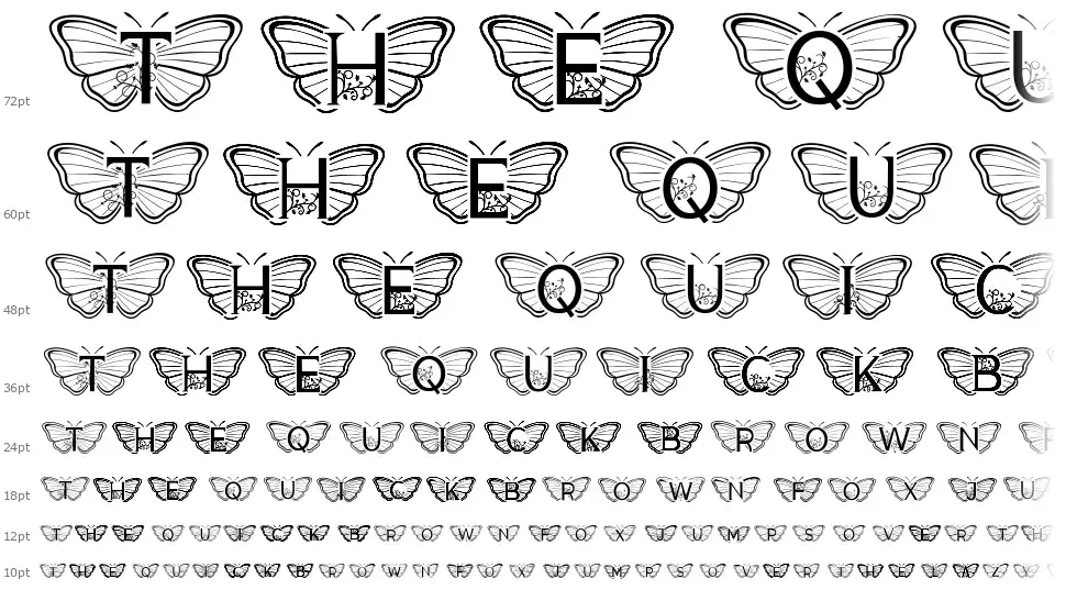 Monogram Butterfly font by Letterday Studio | FontRiver
