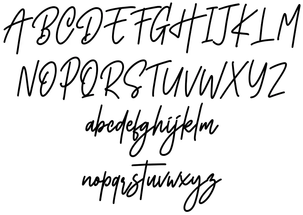 Monoline Signature font by Lettersiro Studio | FontRiver