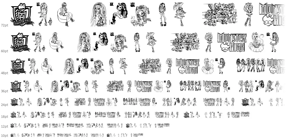 Monster High font by Ding Bang | FontRiver