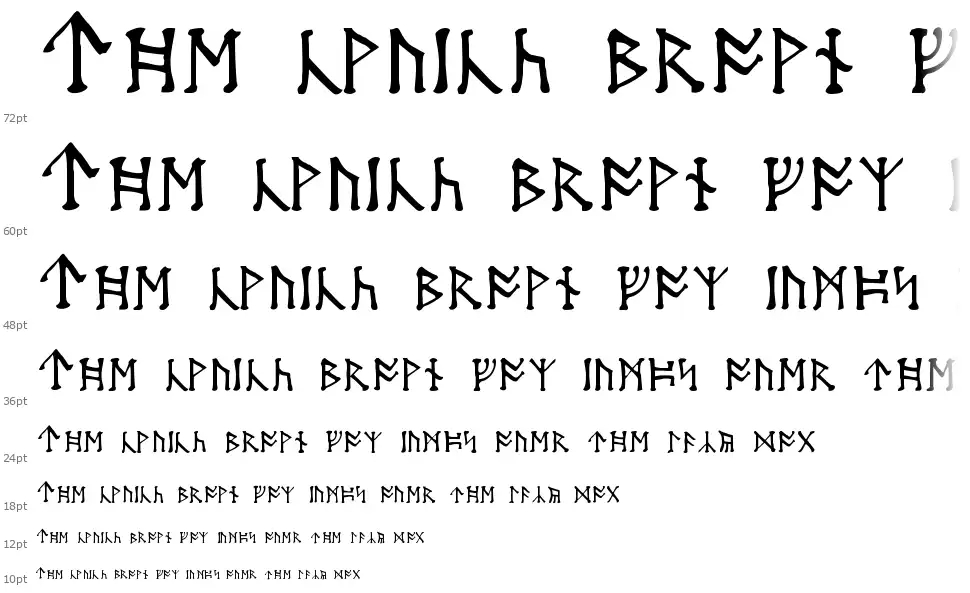Moon Runes font by Morten Bek | FontRiver