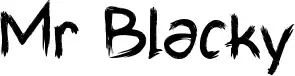 Mr Blacky font by yoyokami | FontRiver