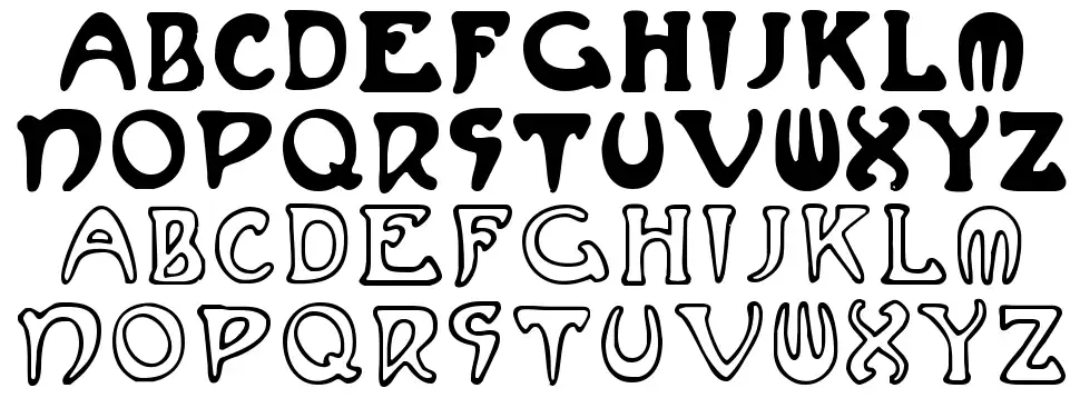 Mucha French Capitals font by Character55 | FontRiver