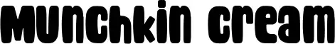 Munchkin Cream font by idebareng | FontRiver