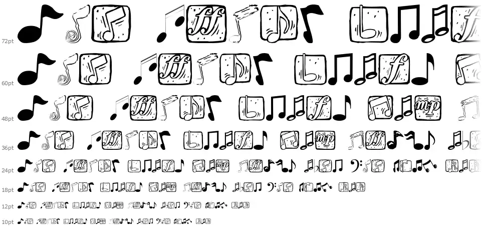 Music Elements font by Manfred Klein | FontRiver