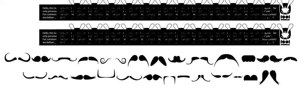 Mustache font by epso | FontRiver