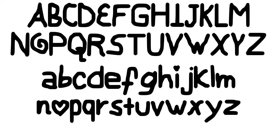 My Childish Font font by Andie Grace Chance | FontRiver