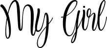 My Girl font by Dikas Studio | FontRiver