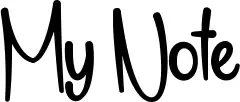 My Note font by NihStudio | FontRiver