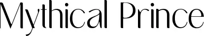 Mythical Prince font by SIGN Studio | FontRiver