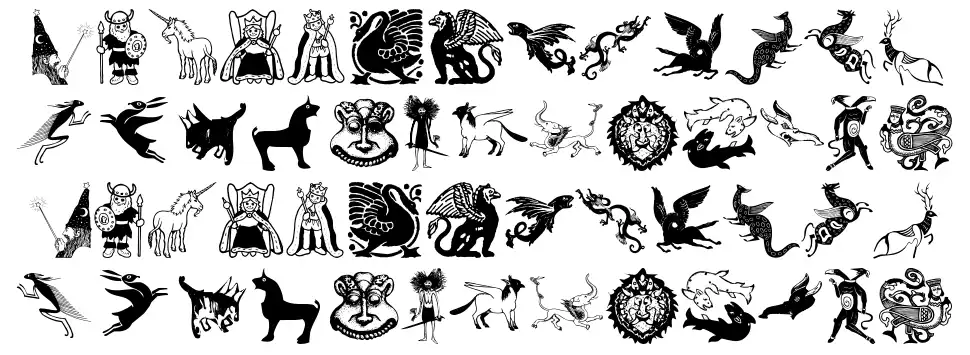 Mythological Disks font by Manfred Klein | FontRiver