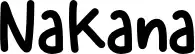 Fuente Nakana diseñada por MJType