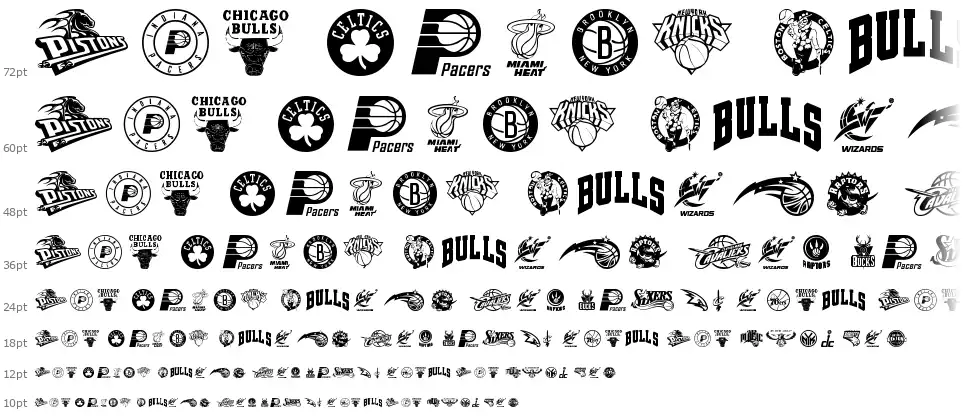 NBA East font by Ding Bang | FontRiver