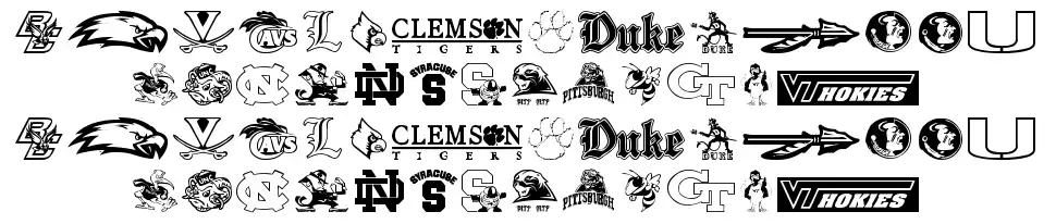 NCAA ACC font by Ding Bang | FontRiver