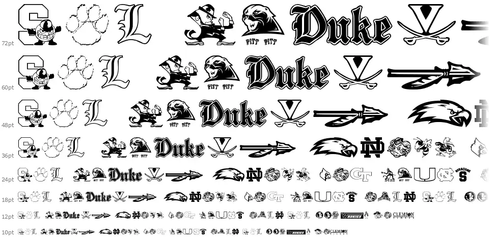 NCAA ACC font by Ding Bang | FontRiver