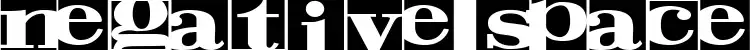 Negative Space font by Vladimir Nikolic | FontRiver