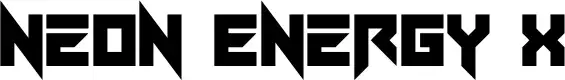 Neon Energy X font by Darrell Flood | FontRiver