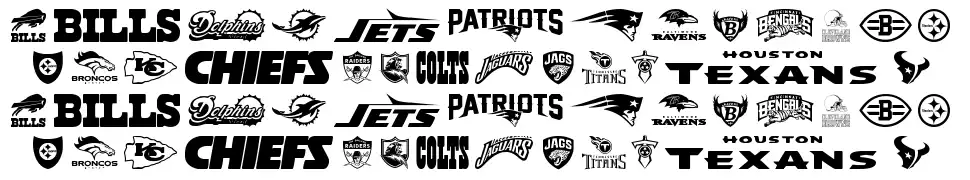 NFL AFC font by Ding Bang | FontRiver