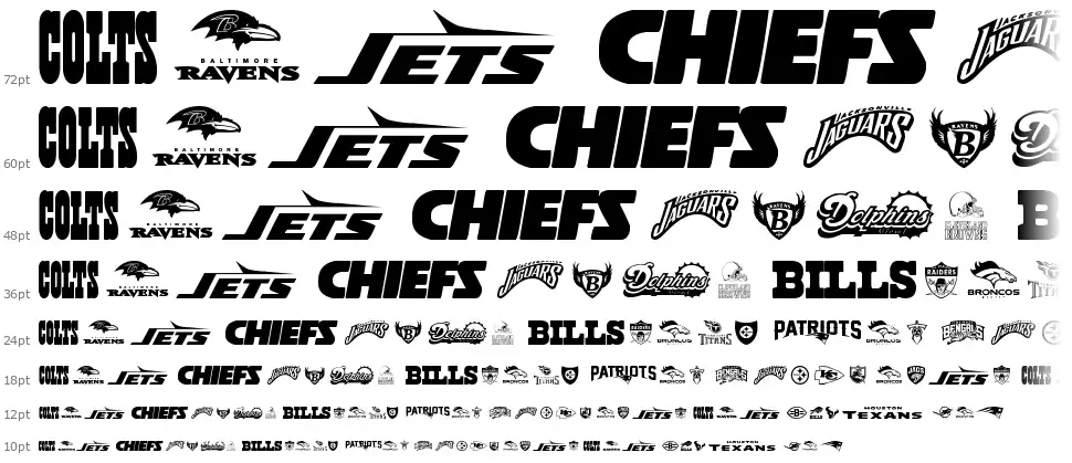 NFL AFC font by Ding Bang | FontRiver