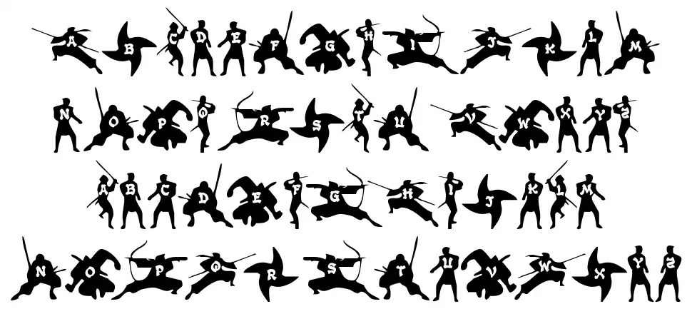 Ninjas font by Iconian Fonts | FontRiver