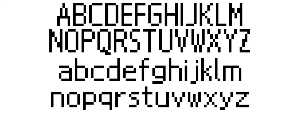 Nintendo DS BIOS font by David Fens | FontRiver