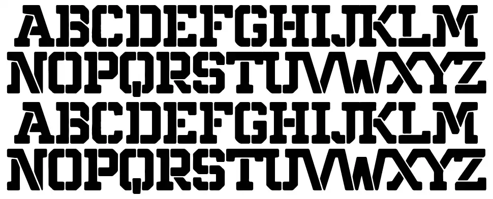 Northern Army font by Woodcutter | FontRiver