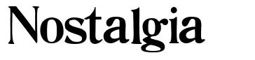 Nostalgia font by Vladimir Nikolic - FontRiver
