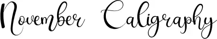 November Caligraphy font by Eddy Goodboy | FontRiver