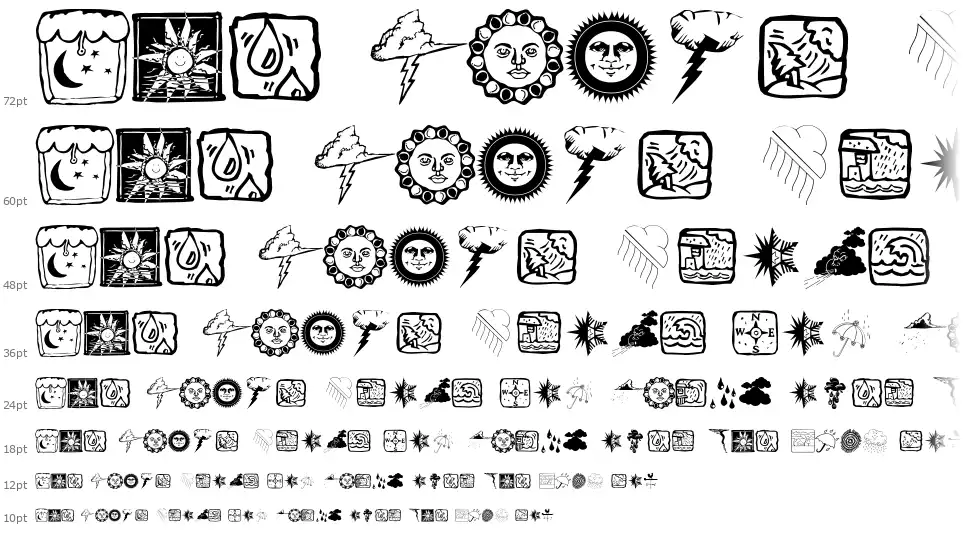 Now the Weather font by Manfred Klein | FontRiver