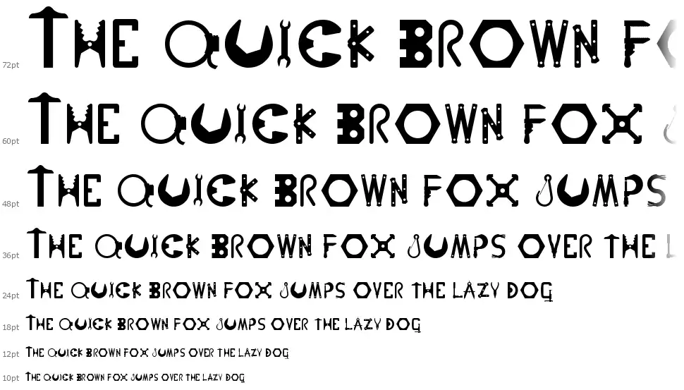 Nuts N Bolts font by Luke Ward | FontRiver