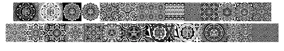 Obey Patterns font by bobistheowl | FontRiver