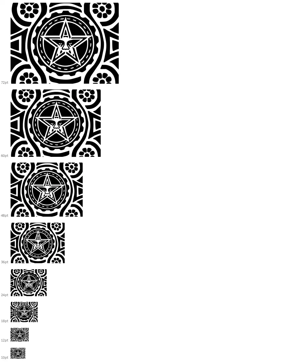 Obey Patterns font by bobistheowl | FontRiver