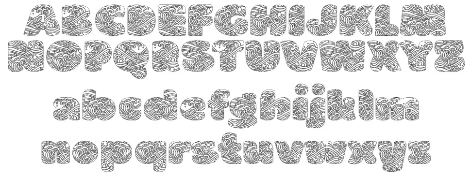 Ocean Wave font by 177Studio | FontRiver