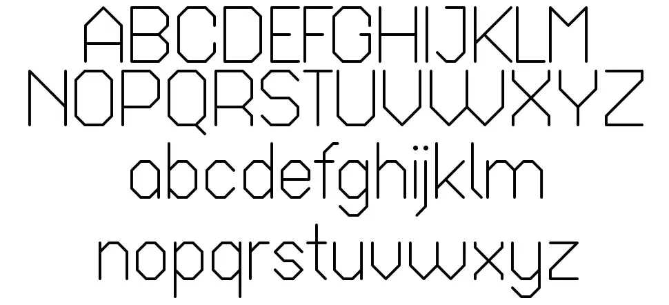 Octagonal font by Vít Čondák | FontRiver